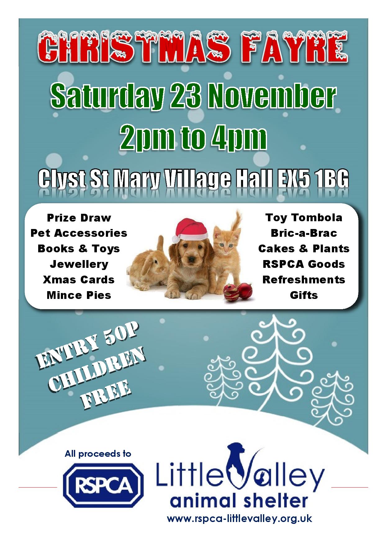 RSPCA Little Valley Animal Shelter Xmas Fayre | The Exeter Daily RSPCA Little Valley Animal Shelter Xmas Fayre | The Exeter Daily